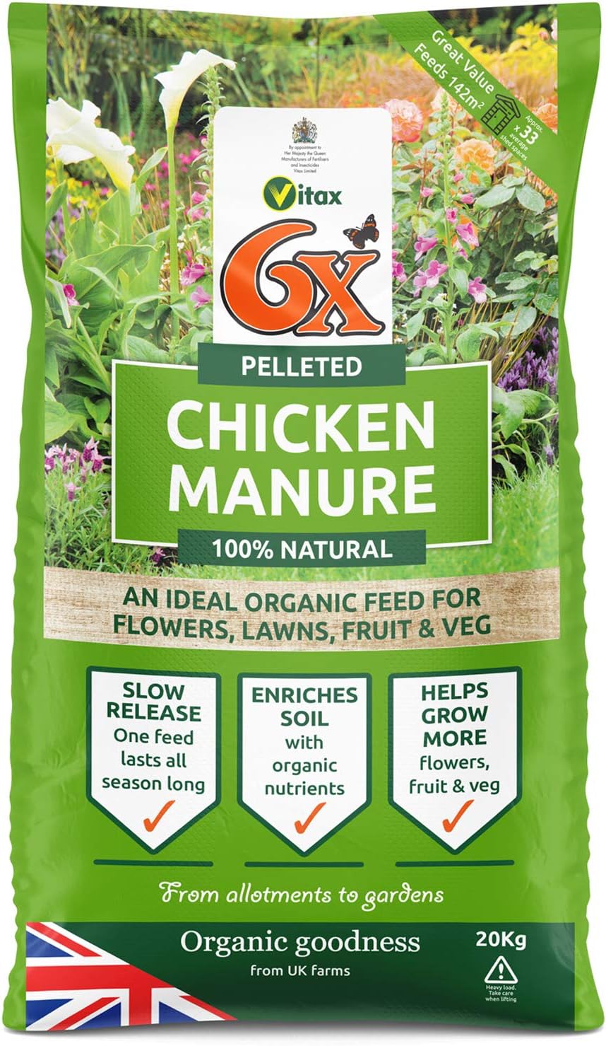 6X strength Pelleted Chicken Manure. 1 Bag of 20KG ( 1 X 20KG ) – Acense
